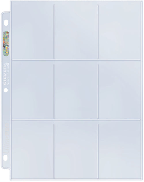 9 Pocket Trading Card Pages - Silver Series 100 Pages – Bristol ...