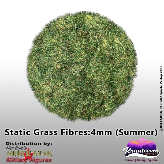 KCS-94102 - Static Grass Summer 4mm - Basing Material | Hobby and ...